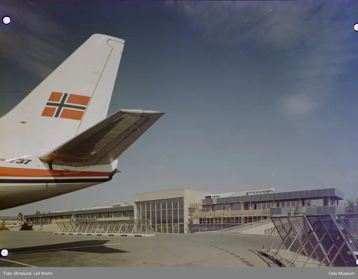 Oslo lufthavn Fornebu. - Oslo Museum / DigitaltMuseum