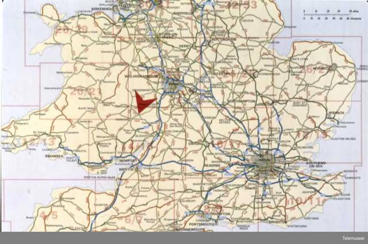 Kart over Sør-England. John R. Houghtons fødested - Norsk Teknisk ...