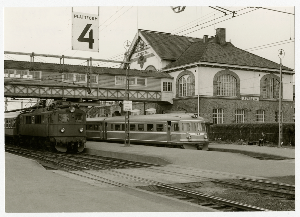 Alvesta station. - Järnvägsmuseet / DigitaltMuseum