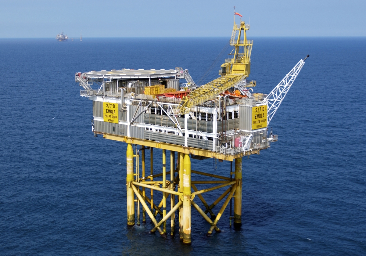 Embla 2/7 D på feltet. - Norsk Oljemuseum / DigitaltMuseum